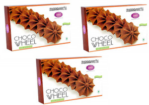 KARACHI BAKERY Premium Choco Wheel 200g, pack of 3 Cookies Biscuit ...