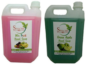 Swachh MIXED FRUIT AND GREEN APPLE HAND SOAP-BHG1 Hand Wash Bottle ...