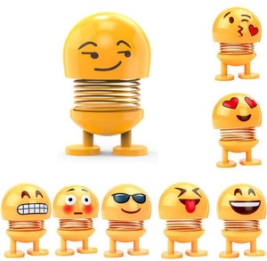 PSYCHE 8 Pcs Cute Cartoon Funny Shaking Head Emoji Wobble Head Doll - 8 ...