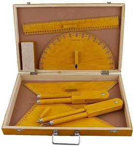 Flipkart.com | PREMIUM QUALITY Wooden Geometry Box for Teachers – for ...