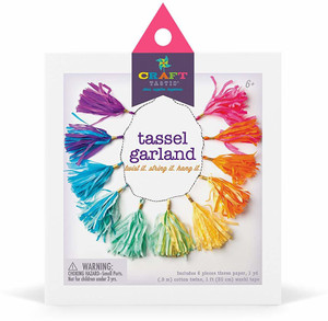 Craft-tastic -tastic Tassel Garland Kit Little Kit Makes a Colorful ...