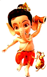 Impression Wall 43 cm Bal Ganesh playing Self Adhesive Sticker Price in ...