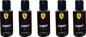 SCUDERIA FERRARI BLACK (PACK OF 5) Body Spray - For Men - Price in ...