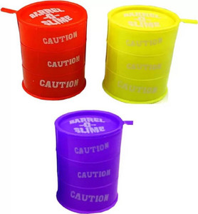 Arnav Traders Barrel-O-Slime Non-Sticky Slime Putty Set of 6 Multicolor ...
