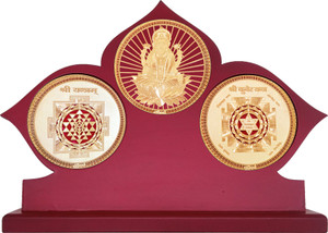 RANGOLI Wooden Laxmi Kuber Shri Yantra Wooden Yantra Price in India ...