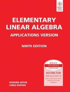 Elementary Linear Algebra Applications Version, 9th Ed: Buy Elementary ...
