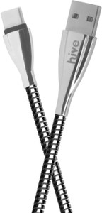 Hive USB Type C Cable 1 m HE136 Metal Braided 3.0A Type C USB Cable for ...