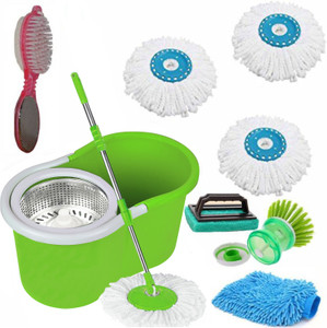 V-MOP Classic MagicMop With 3 Refill And 1 Tile Brush 1 Liquid Brush 1 ...