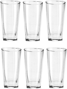 TREO (Pack of 6) Atlas Tall Tumblers set 280 ml set of 6 pcs Glass Set ...
