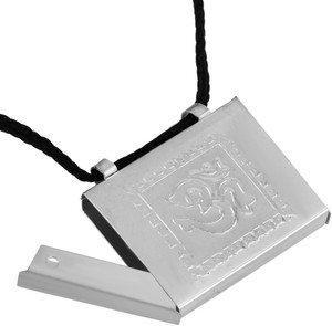 BRBRIK Silver Covered Alloy Om with Hanuman Tabeez, Taveej, tabiz, Kids ...