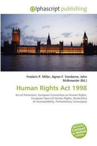 Human Rights ACT 1998: Buy Human Rights ACT 1998 by unknown at Low ...