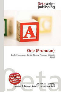 One (Pronoun): Buy One (Pronoun) by unknown at Low Price in India ...