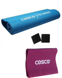 COSCO Combo of 3, 1 Yoga Mat Power, 1 Exercise Band Heavy, Fitness ...