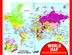 Sanchi Creation Elite World Map Puzzle - Educational Toy - Elite World ...