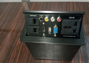 TECHGEAR Universal Desktop Table Top Pop up Box Socket Multimedia ...