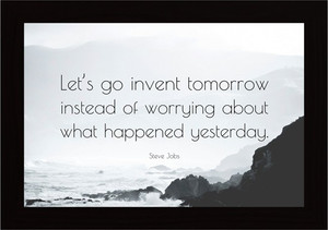 Invent Tomorrow Steve Jobs Motivational Quote Paper Print - Quotes ...