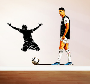 Impression Wall 58 cm Cristiano Ronaldo Self Adhesive Sticker Price in ...