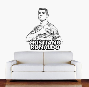 Impression Wall 58 cm CR 7 (Cristiano Ronaldo) Self Adhesive Sticker ...