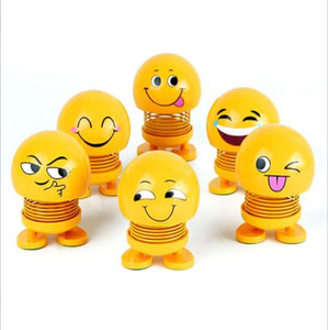 teetos Smiley Spring Doll,Cute Emoji for Car Dashboard - Smiley Spring ...