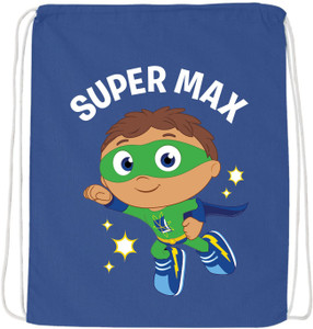 Super Why! Personalized Super Why To The Rescue Blue Drawstring Bag 17 ...