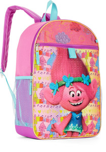 Universal Studios Trolls 5 Piece Backpack Set 16 L Laptop Backpack Pink ...
