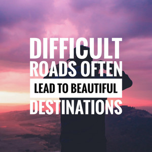 difficult roads |Motivational Poster|Inspirational Poster|Gym poster ...
