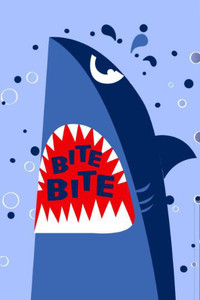 Bite Bite Art Wall Poster Without Frame (Paper; Multicolour; 12x18 Inch ...