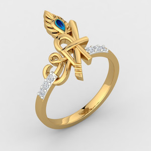 ShipJewel Shri Krishna Ring 18kt Diamond Yellow Gold ring Price in ...