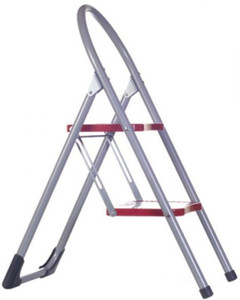 Tidy Homz Mekong Metal 2 Step Heavy Foldable Ladder Aluminium Ladder ...