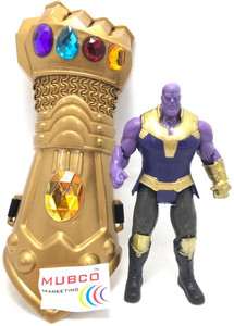 Mubco Thanos Avengers Infinity War Action Figure with Infinity - Thanos ...