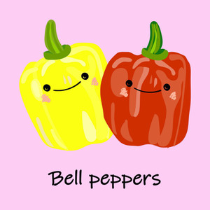bell peppers |Kids Room Posters|Poster for Play Schools|Cartoon Poster ...
