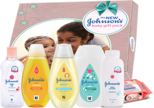 JOHNSON'S Baby Gift Set(Pack of 6- Oil, Baby Bath, Shampoo, Powder ...
