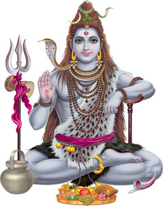 god & god's 40 cm Shiv Bhole Modern Art 143 Self Adhesive Sticker Price ...