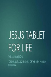Jesus Tablet for Life: Buy Jesus Tablet for Life by Jones 1st MS ...