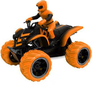 mQFIT 1:10 Scale Remote Controlled Cross Country 2WD Rally Bike, Orange ...