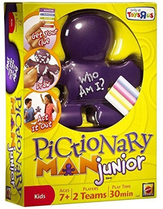 mattel GAMES Mattel Pictionary Man Junior Jr. Game Educational Board ...