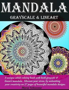 Mandala Grayscale & Lineart: Buy Mandala Grayscale & Lineart by ...