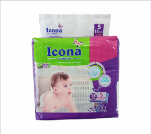 Icona London PREMIUM BABY DIAPERS - S - Buy 15 Icona London Tape ...