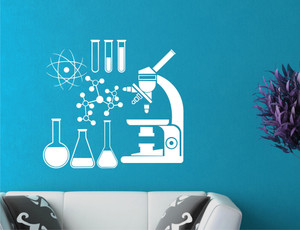 INDIA WALL STICKER 59 cm Microscope Decorations Promotion-Sh Removable ...