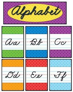 Cursive Alphabet Bulletin Board Set: Buy Cursive Alphabet Bulletin ...