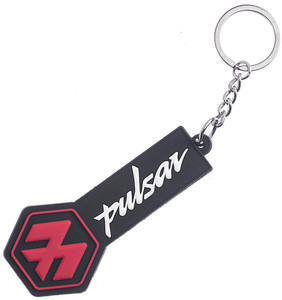 BAJAJ Letter & Logo Rubber Keychain Front & Back Side Design Key Chain ...