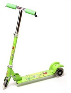 Skyler Collection Three Wheeled Metal Folding Skate Scooter - Three ...