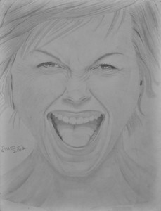 D.S COMPANY (D.S) SHOUT OF JOY GIRL PENCIL DRAWING Pencil 17.32 inch x ...