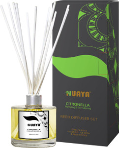 Nuaya Citronella Aroma Oil, Diffuser Citronella Reed Diffuser with ...