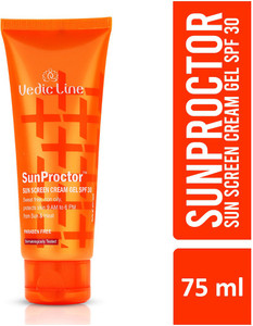 Vedic Line Sunscreen - SPF 30 Vedicline Spf 30 Sunproctor Cream Gel ...