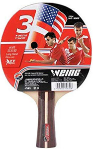 SRI Bat Pen-Hold Hand-Shake Grip Table Tennis Racket Portable Black ...