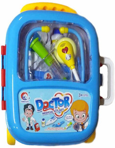 TKT Kids Doctor Play Set with Trolley Suitcase Light & Sound Effects ...
