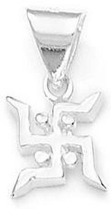 Raviour Lifestyle Swastik satiya silver pendant energized Silver Locket ...