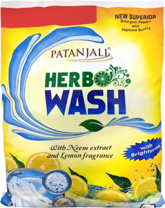 PATANJALI Herbo Wash Detergent Powder, Dissolves Easily & Removes Tough ...
