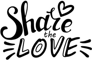 share the love sticker poster|quotes|love|educational|motivational|wall ...